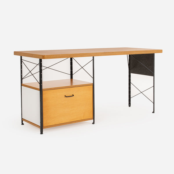 Case Study® Furniture Desk With Drawer and Fiberglass Panels – Modernica