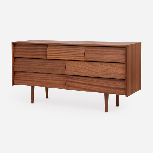 Case Study Furniture Solid Wood Seven Drawer Dresser Modernica Inc