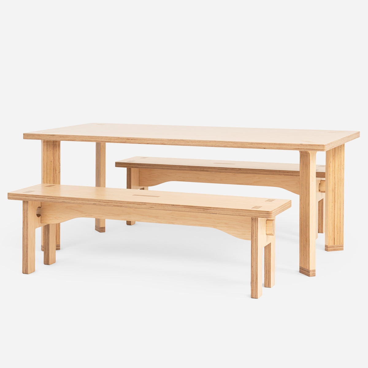 Case Study Furniture® Tenon Table + Benches Bundle Pack – Modernica Inc