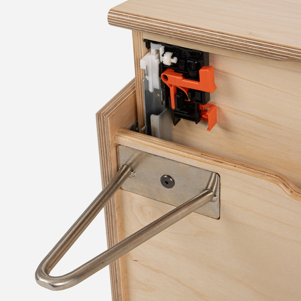V-Leg Bedside Table - Hard Rock Maple & Steel | Case Study Furniture ...