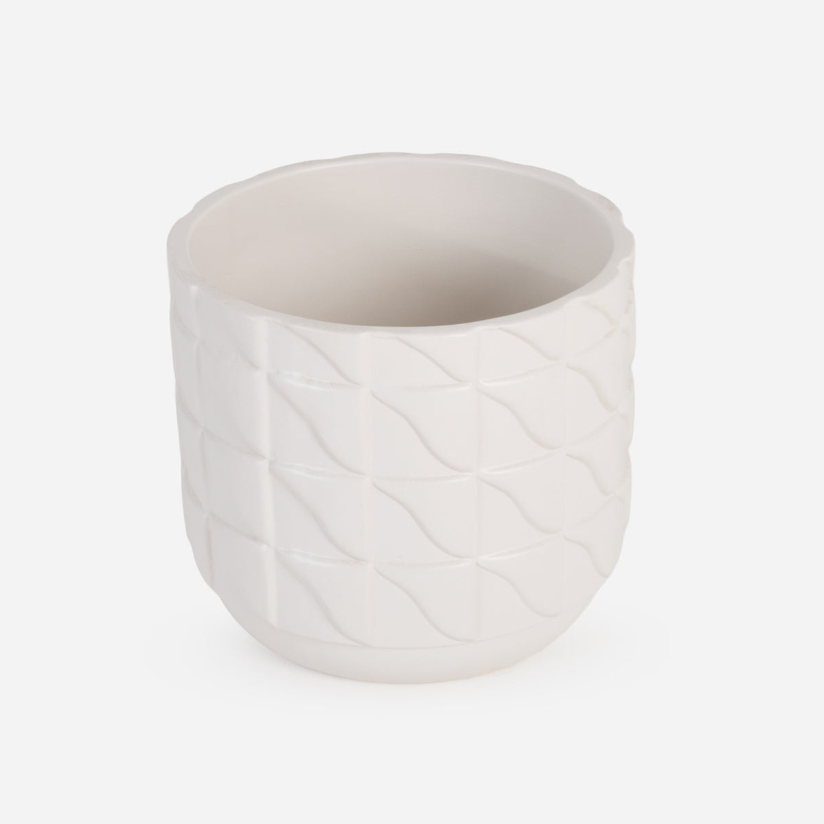 Case Study® Ceramics Small Wave Planter - Modern Indoor Outdoor Pot ...