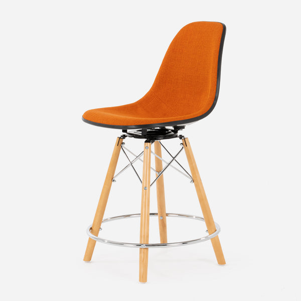 Case Study® Upholstered Dowel Swivel Side Counter Stool – Modernica