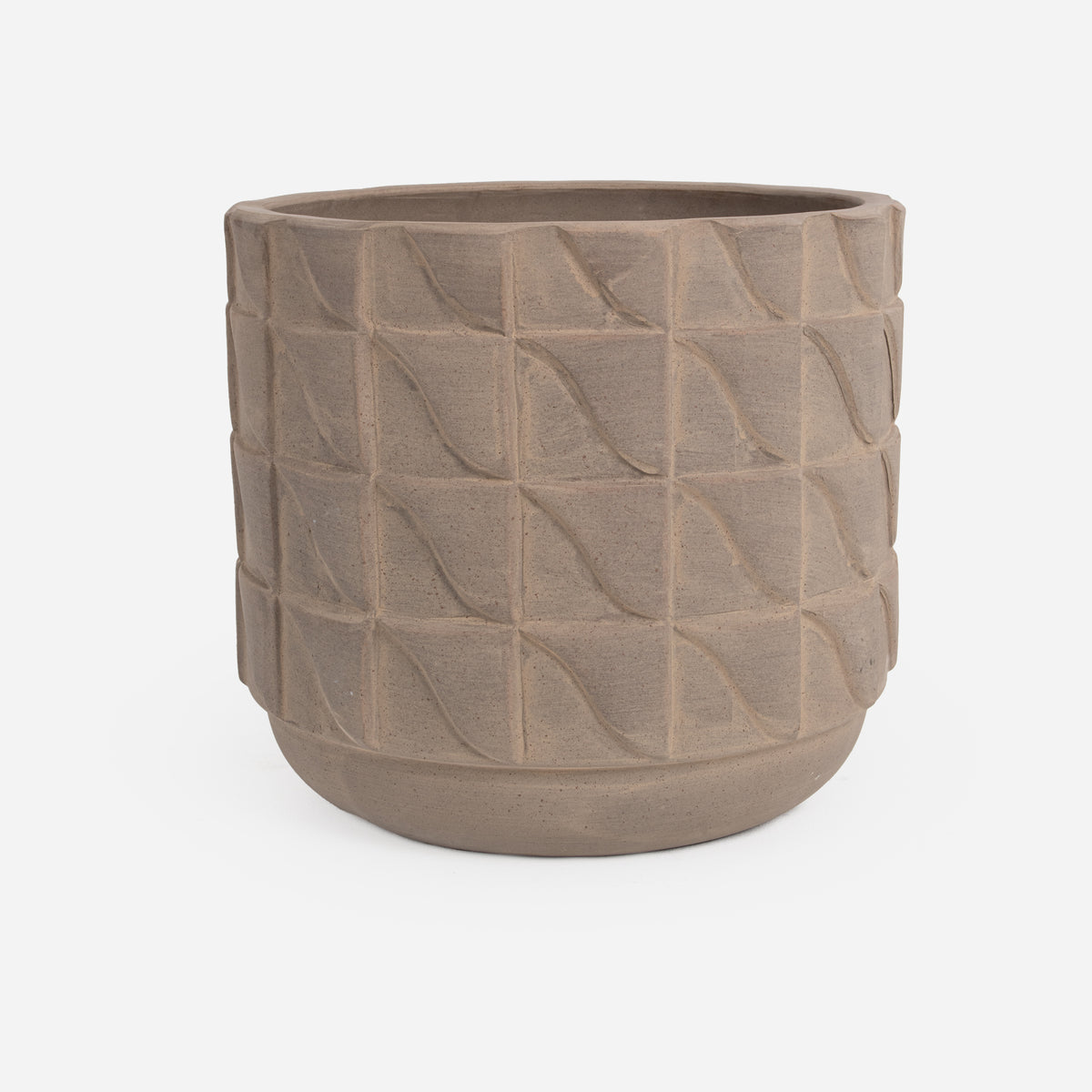 Case Study® Ceramics Large Wave Planter - Modern Indoor Outdoor Ceramic ...