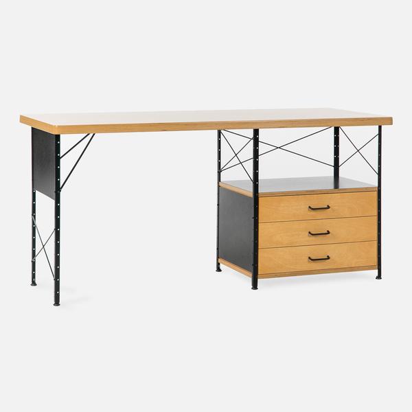 Case Study® Furniture Desk with 3 Drawer and Fiberglass Panels ...