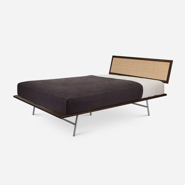 Case Study® Furniture Fastback Bed with Cane Headboard & Leif® Mattres – Modernica Inc