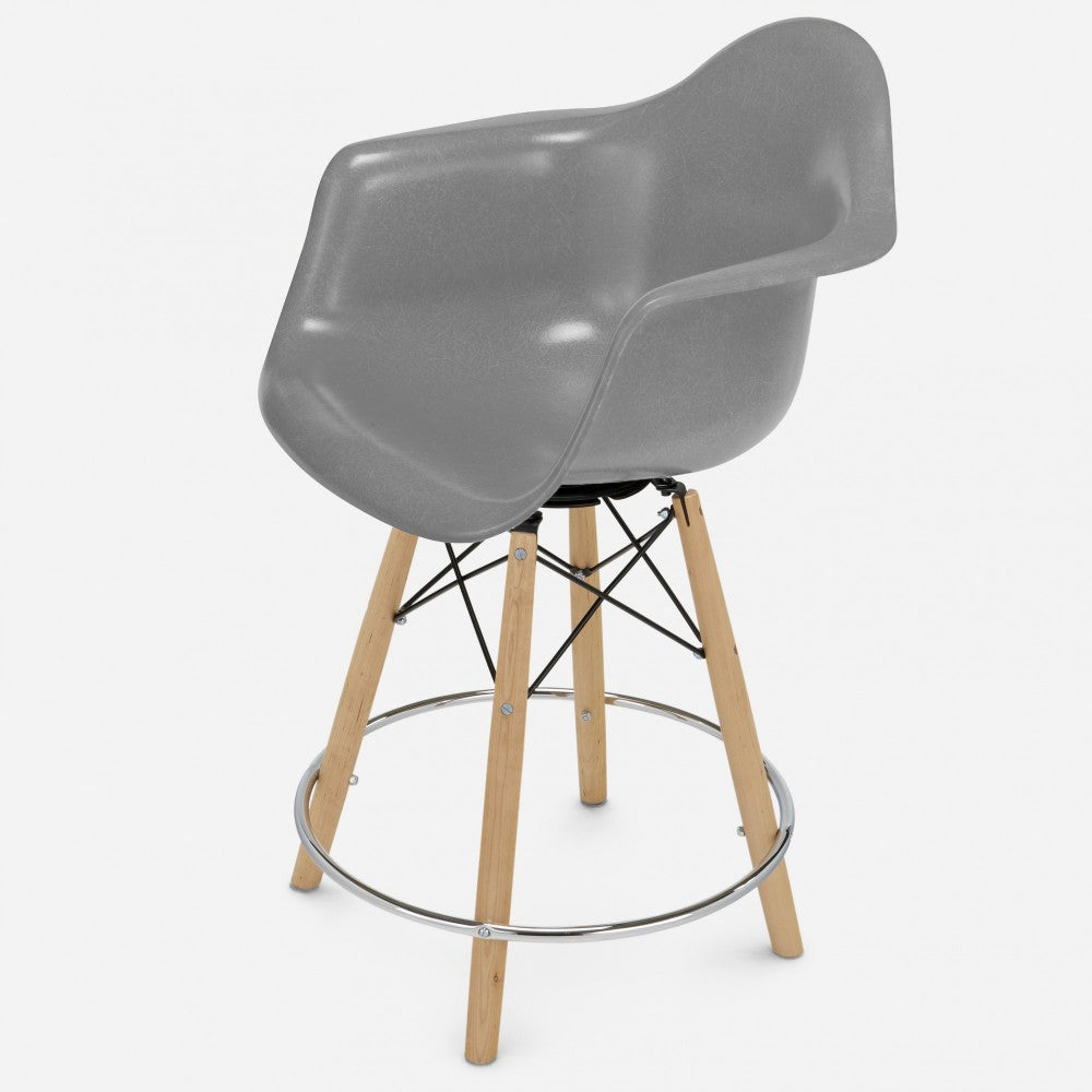 Case Study® Furniture Arm Shell Dowel Counter Swivel Stool – Modernica Inc